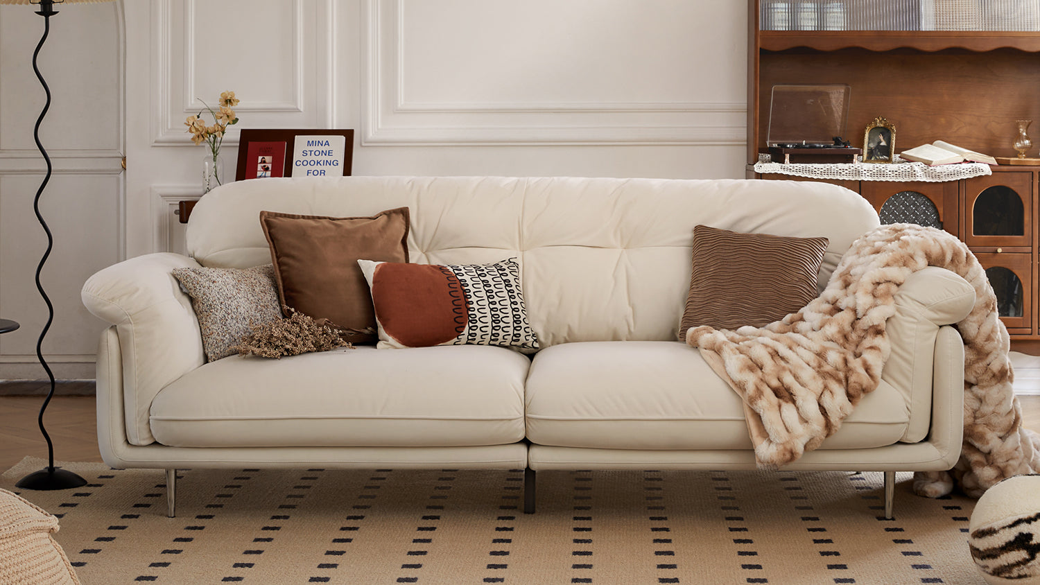 JASIWAY Modern Luxury Living Room Couch with Velvet Upholstered: A Fus ...