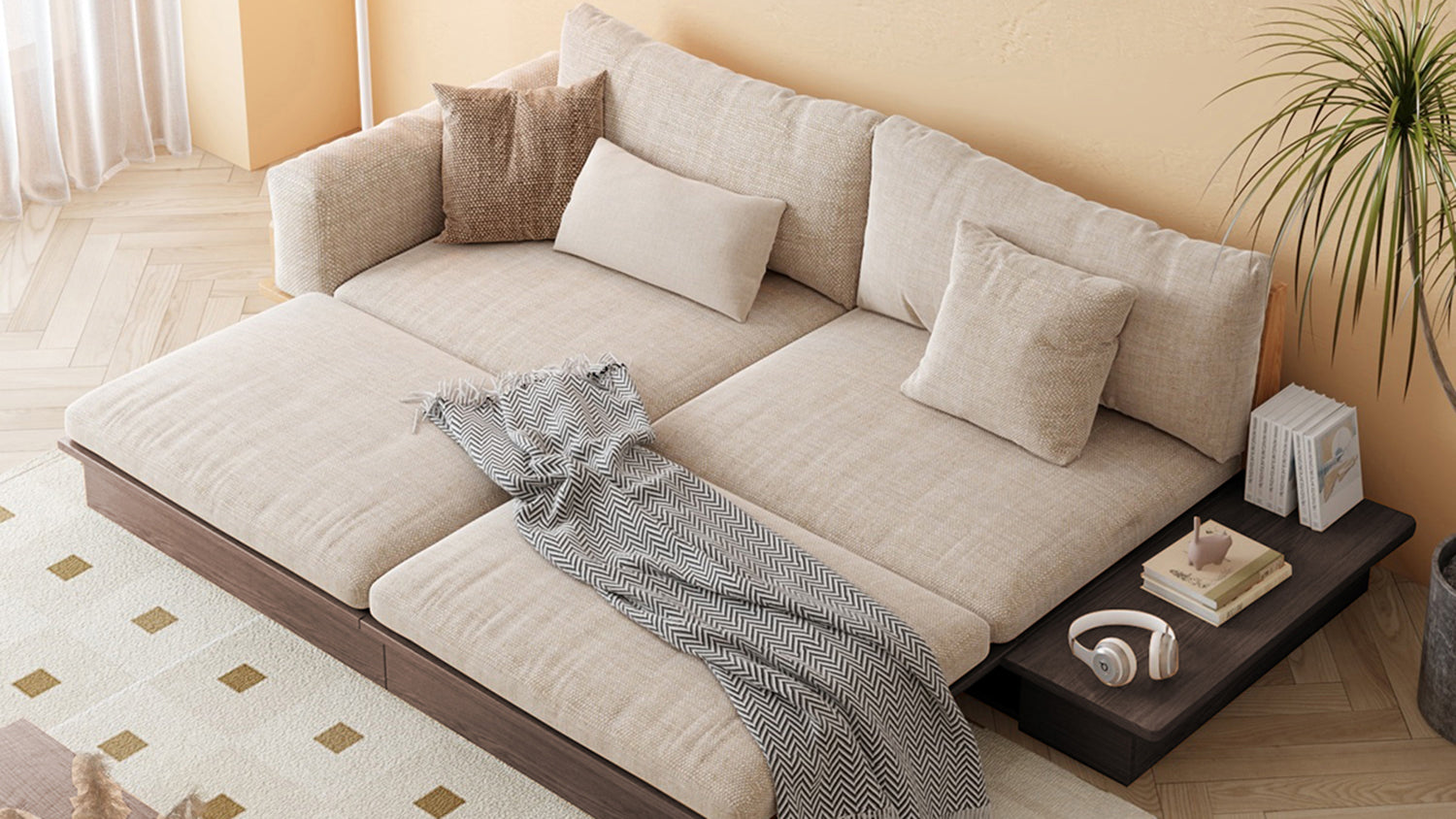 Transform Your Home with JASIWAY Pull-Out Couch: The Perfect Fusion of ...
