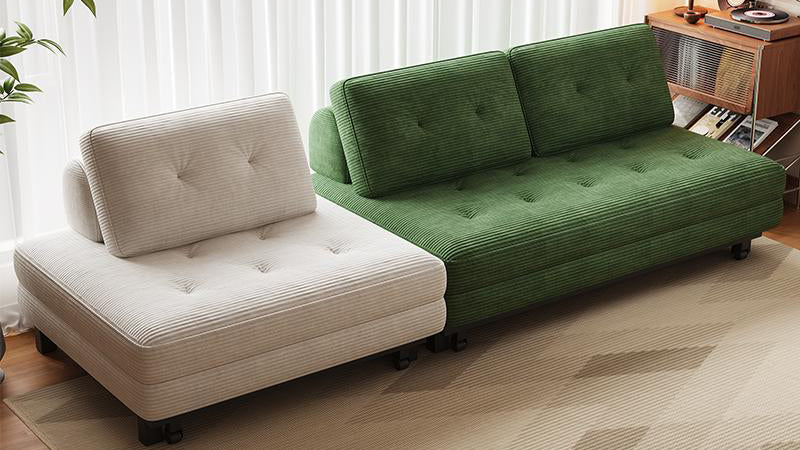 JASIWAY Multifunctional Puff Square Sofa Bed: Redefining Comfort and V ...