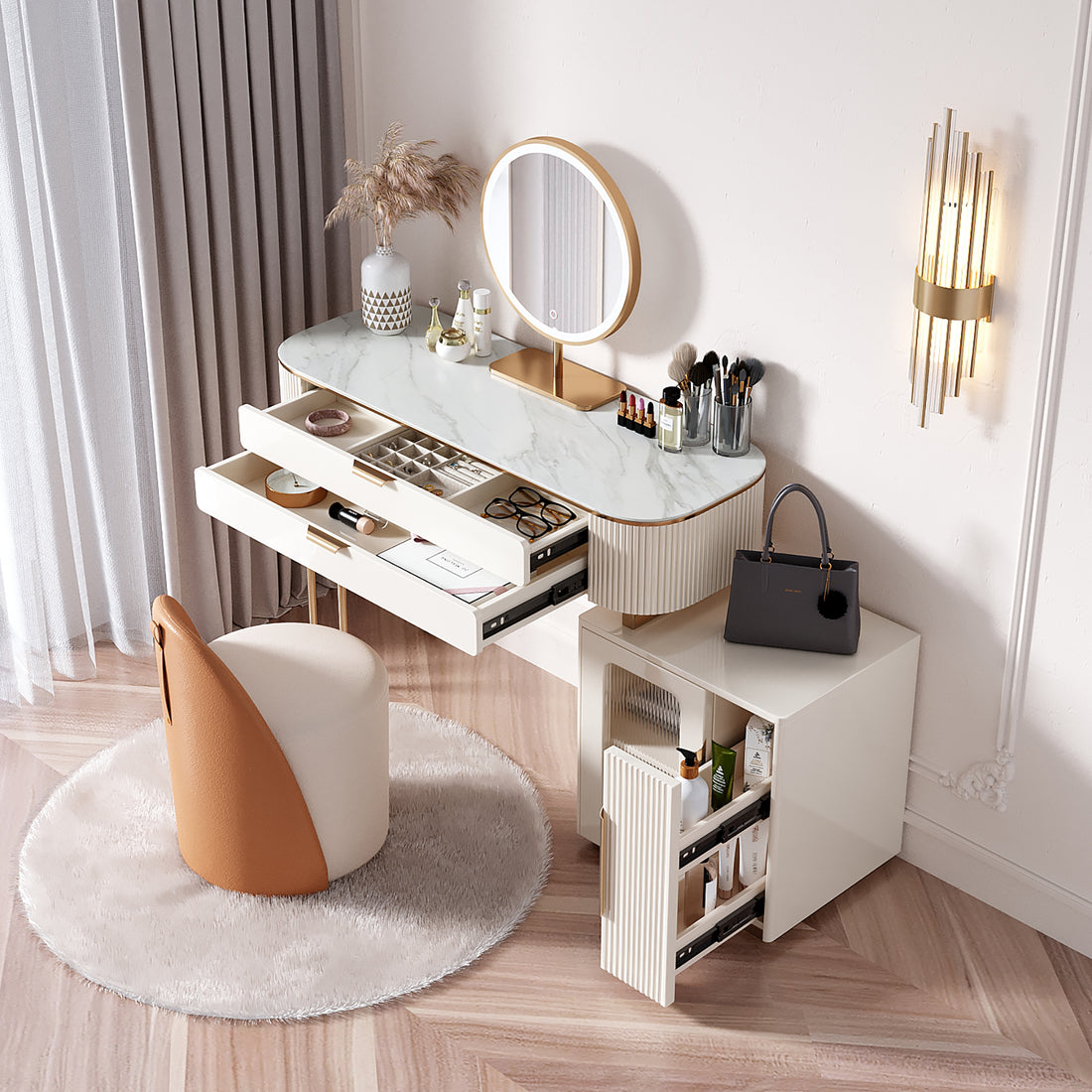 JASIWAY Modern Makeup Vanities for Elegant, Functional Beauty Spaces ...