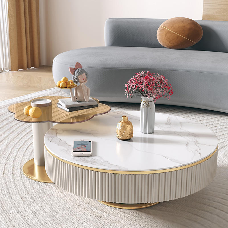 JASIWAY Gold Coffee Metal Tea Table – Jasiway Furniture