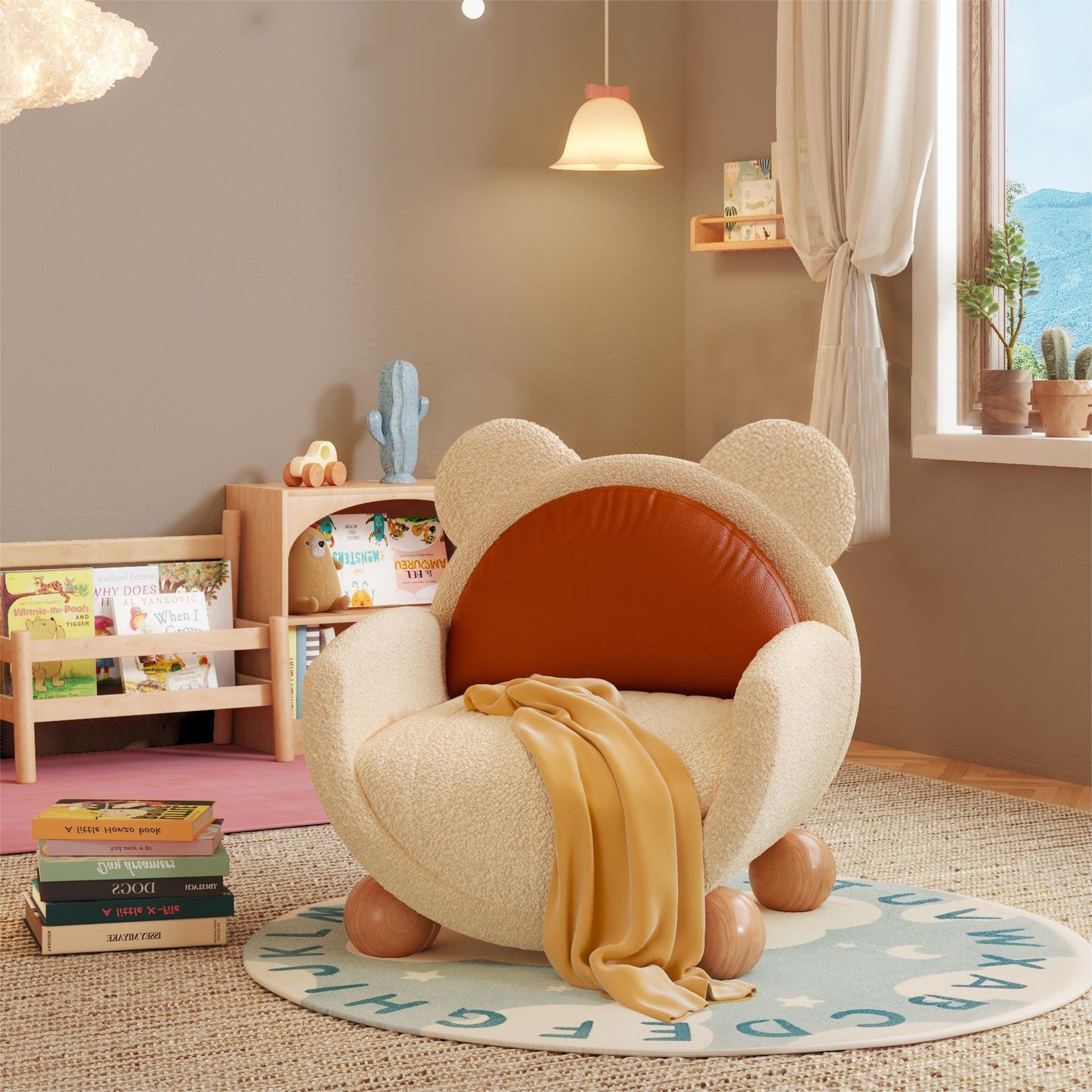 JASIWAY Teddy Plush Children's Solid Wood Sofa – Jasiway Furniture