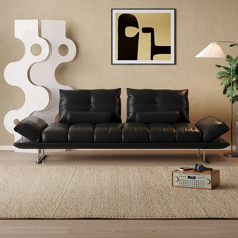 JASIWAY Living Room Double Sided Sofa with Leather Upholstery – JASIWAY ...